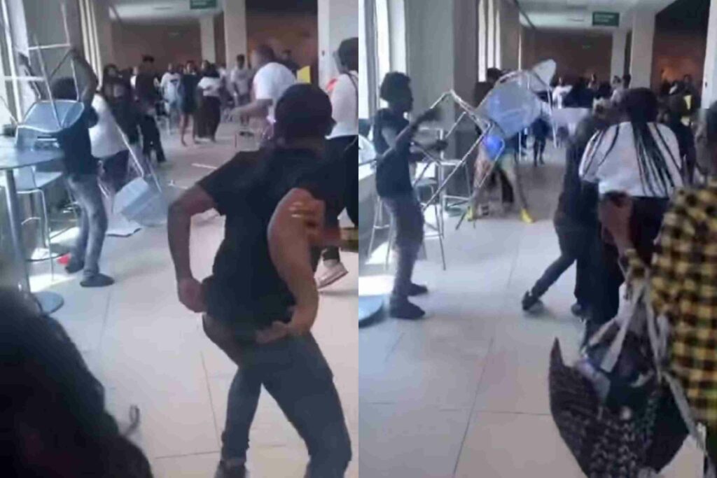 Fight Breaks Out At High School Graduation