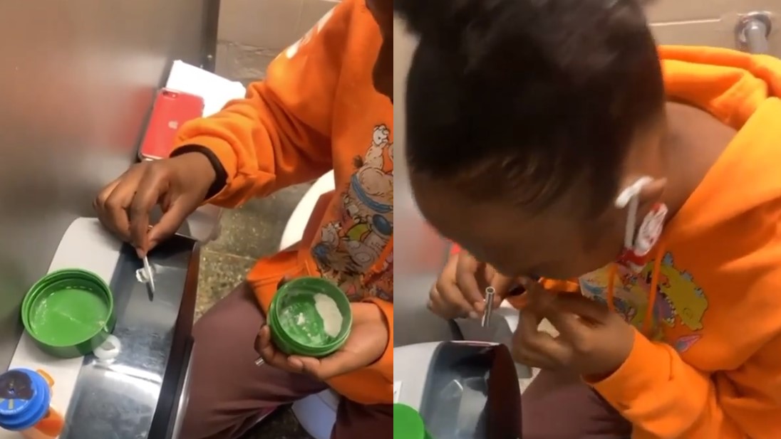 Sad and So Heartbreaking: At School Sniffing Dope