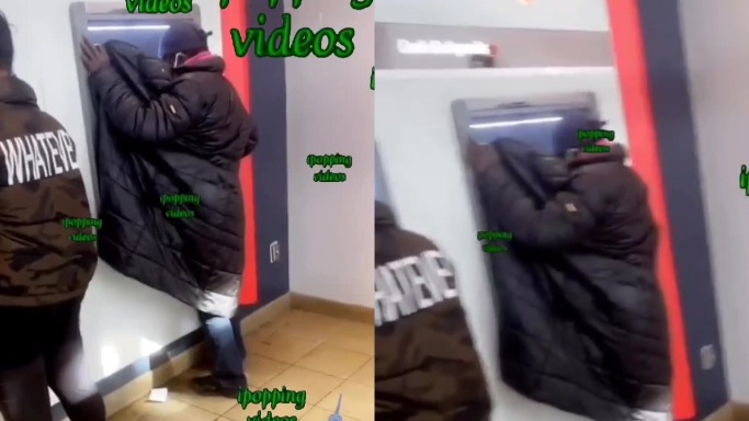 It's excessive how this person is attempting to Hide his Debit Card pin ...